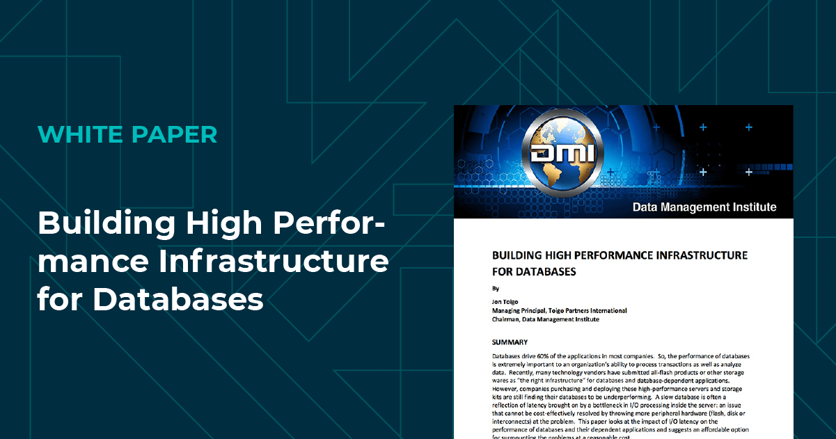 Building High Performance Infrastructure for Databases | DataCore Software