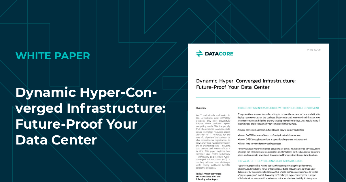 Hyperconverged Infrastructure White Paper Future Proof Your Datacenter