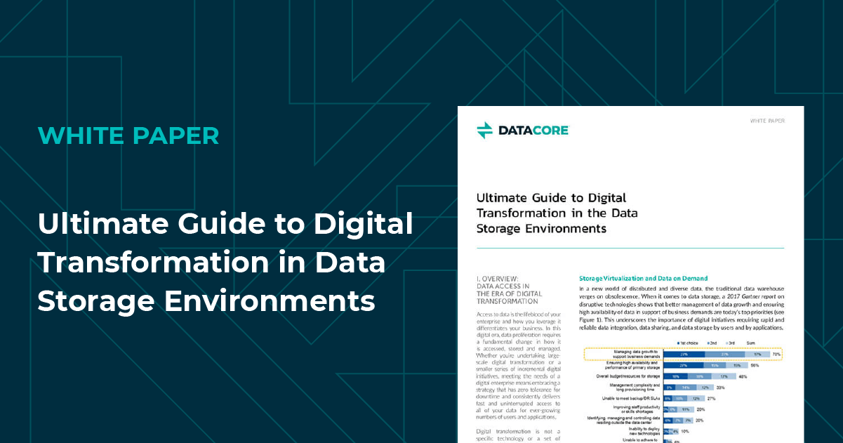 Ultimate Guide to Digital Transformation in Data Storage Environments | DataCore Software