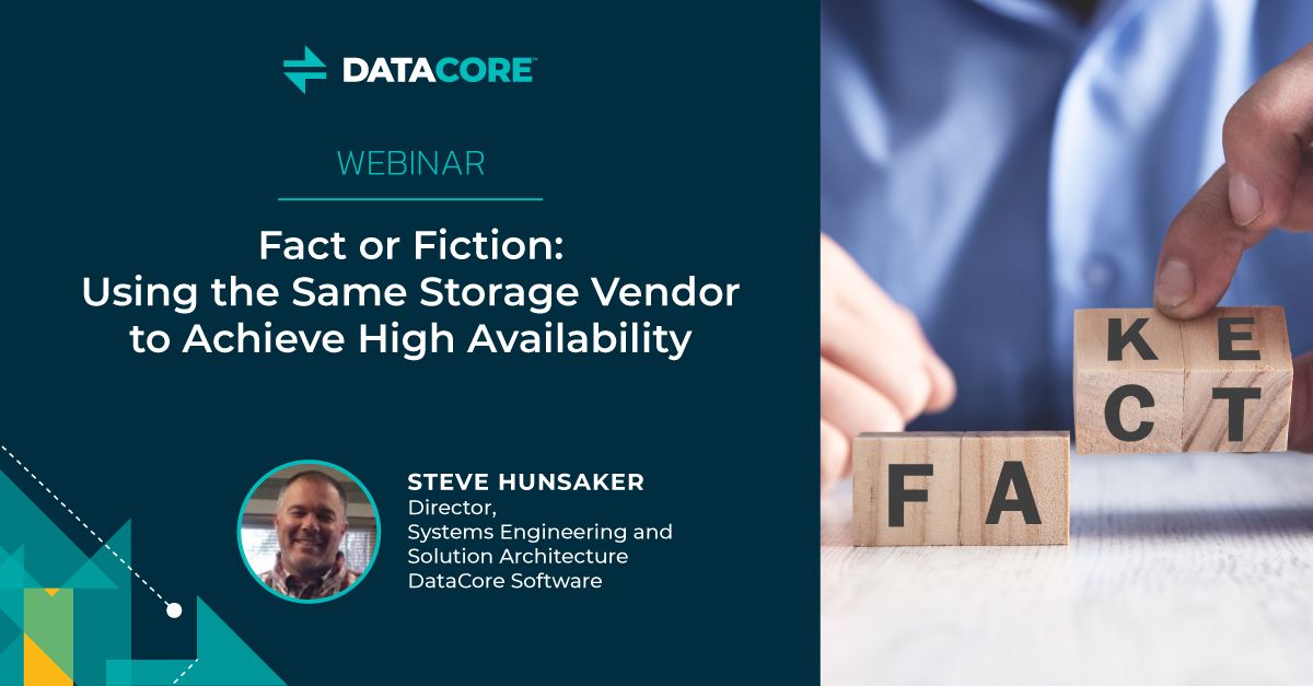 Fact or Fiction: Using the Same Storage Vendor to Achieve High ...