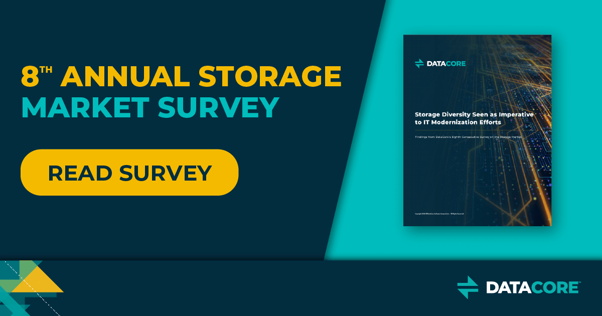 DataCore 8th Annual Market Survey: Storage Diversity Seen as Imperative to IT Modernization ...