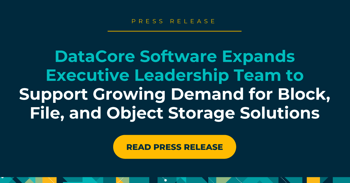 Executive Leadership Team Expansion | DataCore Software News